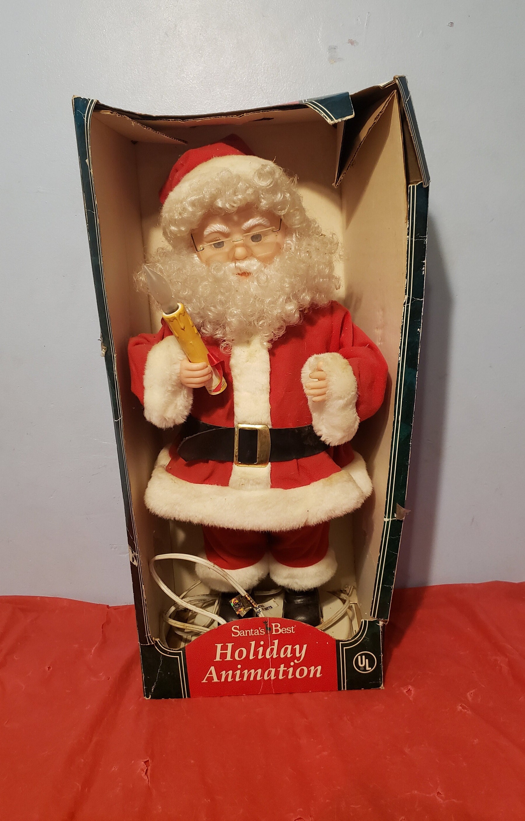 Santa s Best Animated Motionettes Santa Claus Etsy UK Santa s Best Animated Motionettes Santa Claus Etsy UK