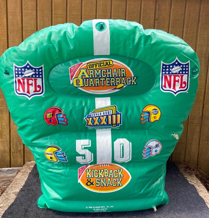 Nabisco NFL Football Game Super Bowl Inflatable Armchair - Etsy