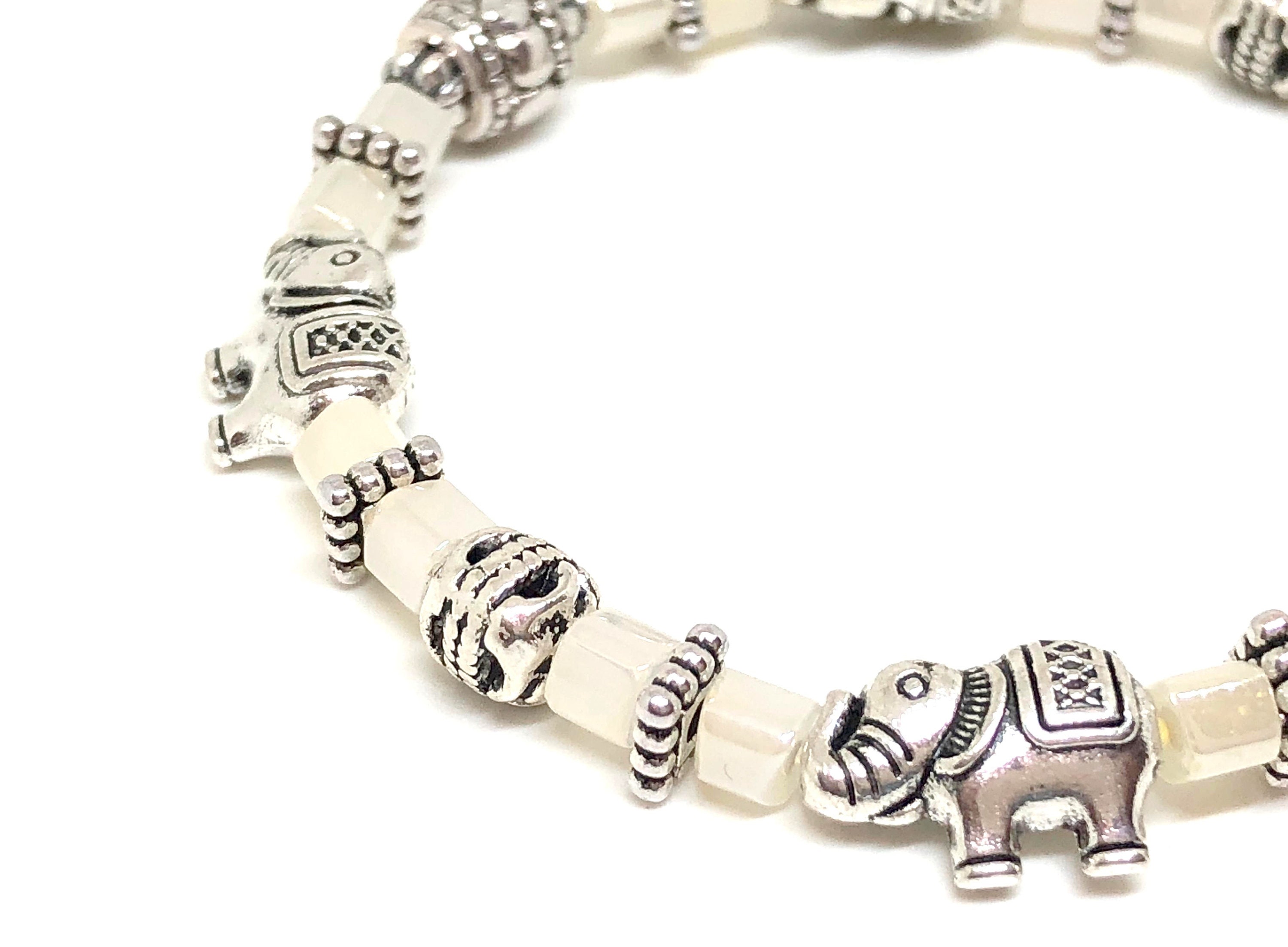 Elephant Bracelet 8 COLORS, Elephant Jewelry, Strength Symbol, Wisdom ...