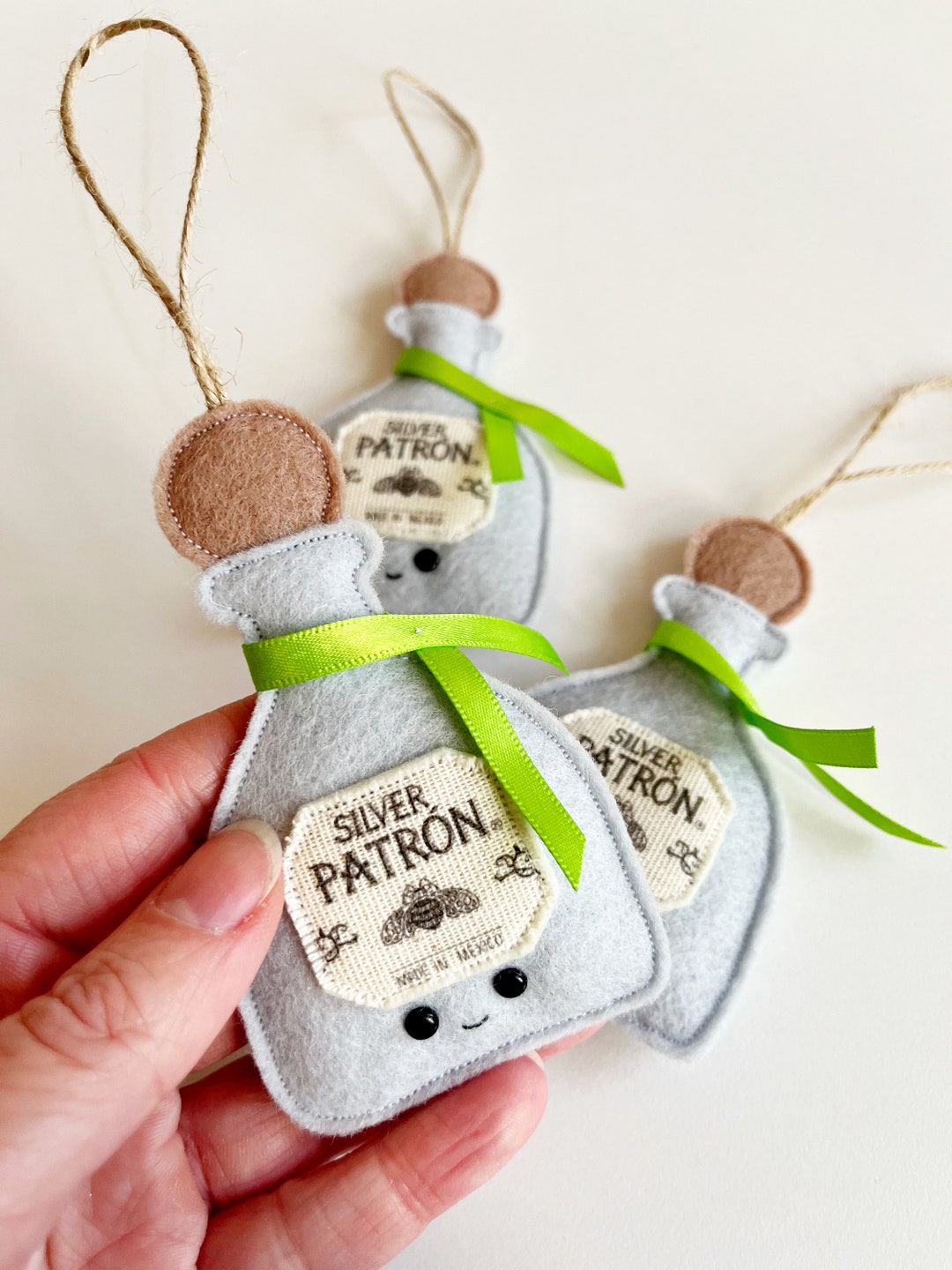 Silver Patron Tequila Bottle Handmade Felt Hanging Decoration - Etsy