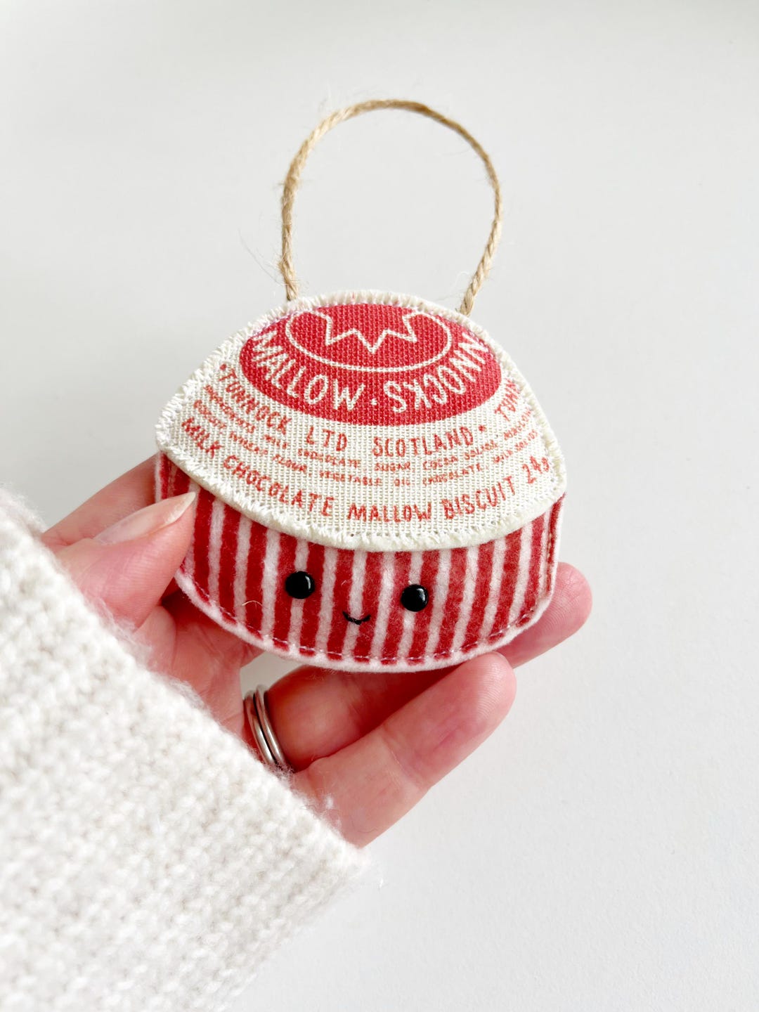 Handmade Tunnocks Teacake Felt Hanging Decoration. - Etsy