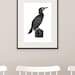 Cormorant Original Linoprint - Etsy UK