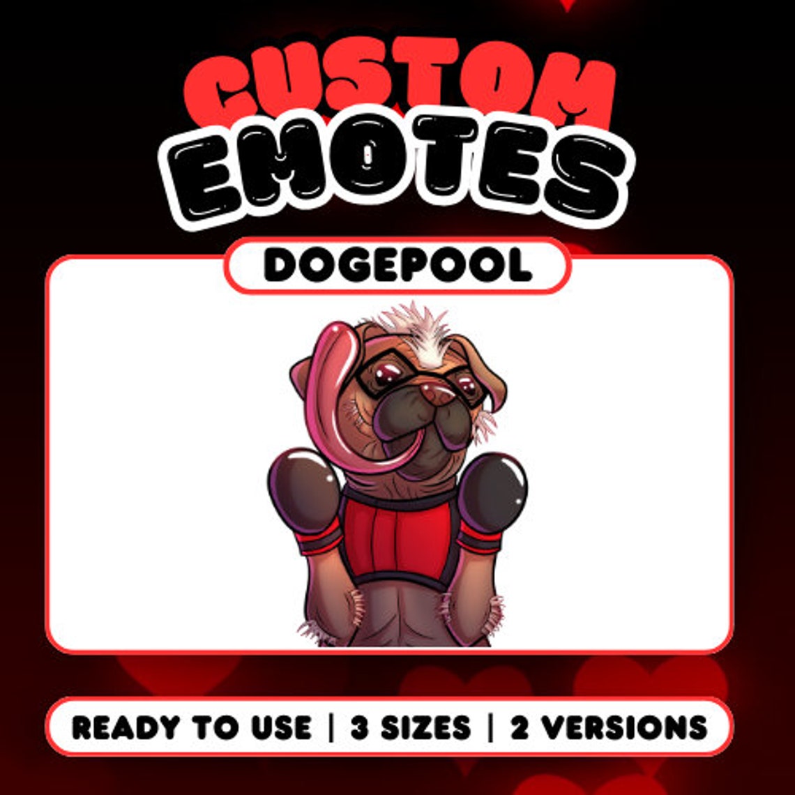 Doge-pool Emote: Kawaii Chibi Anime Art (digital Download) - Etsy