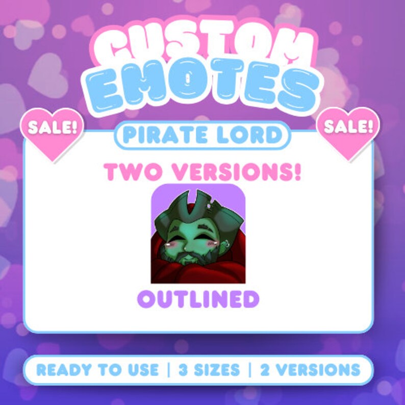Sea of Thieves Pirate Lord Emote Pack | Twitch, Discord, Youtube ...
