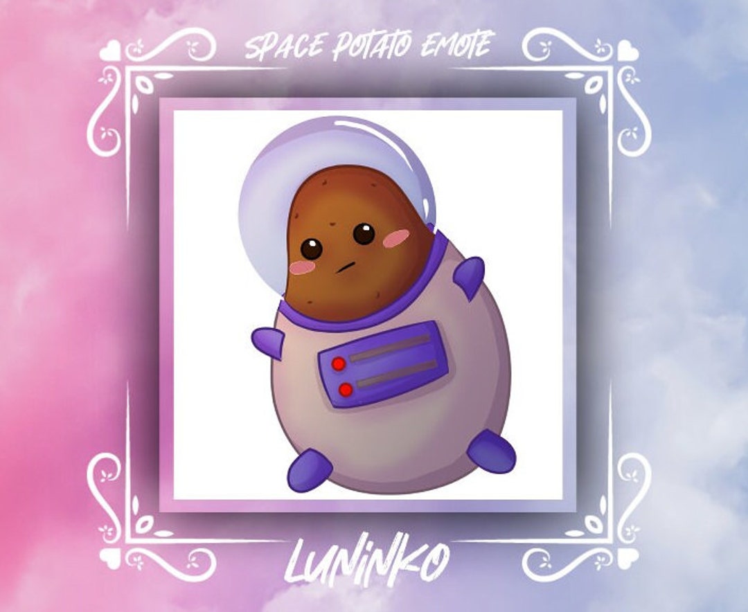 Space Potato Emote Twitch Discord Youtube Streamer - Etsy