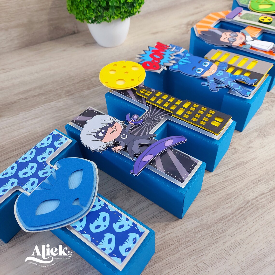 PJ Mask 3D Letters PJ Mask Birthday PJ Mask Decor Héoes En - Etsy