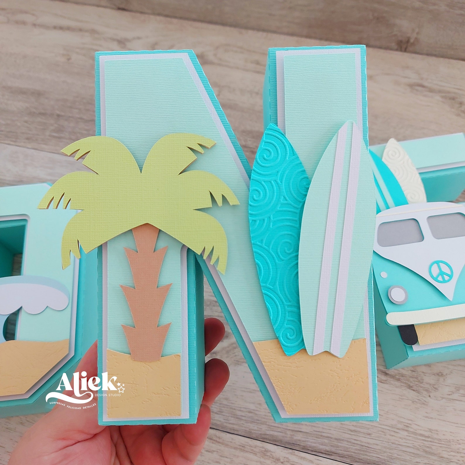 Surf 3D Letters Surf Birthday Surf Decoration Surf Birthday - Etsy