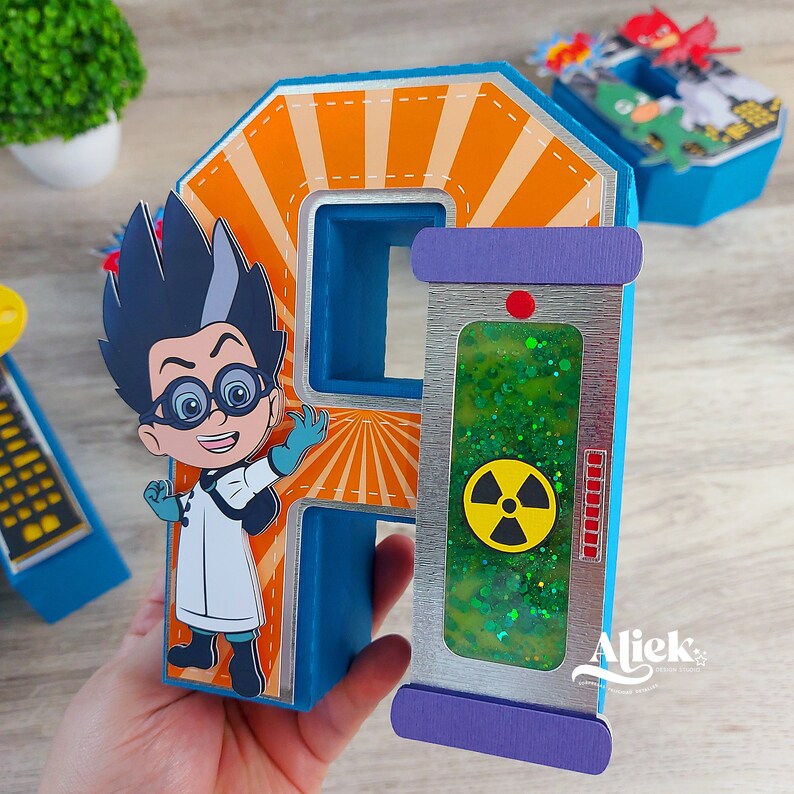 PJ Mask 3D Letters PJ Mask Birthday PJ Mask Decor Héoes En - Etsy