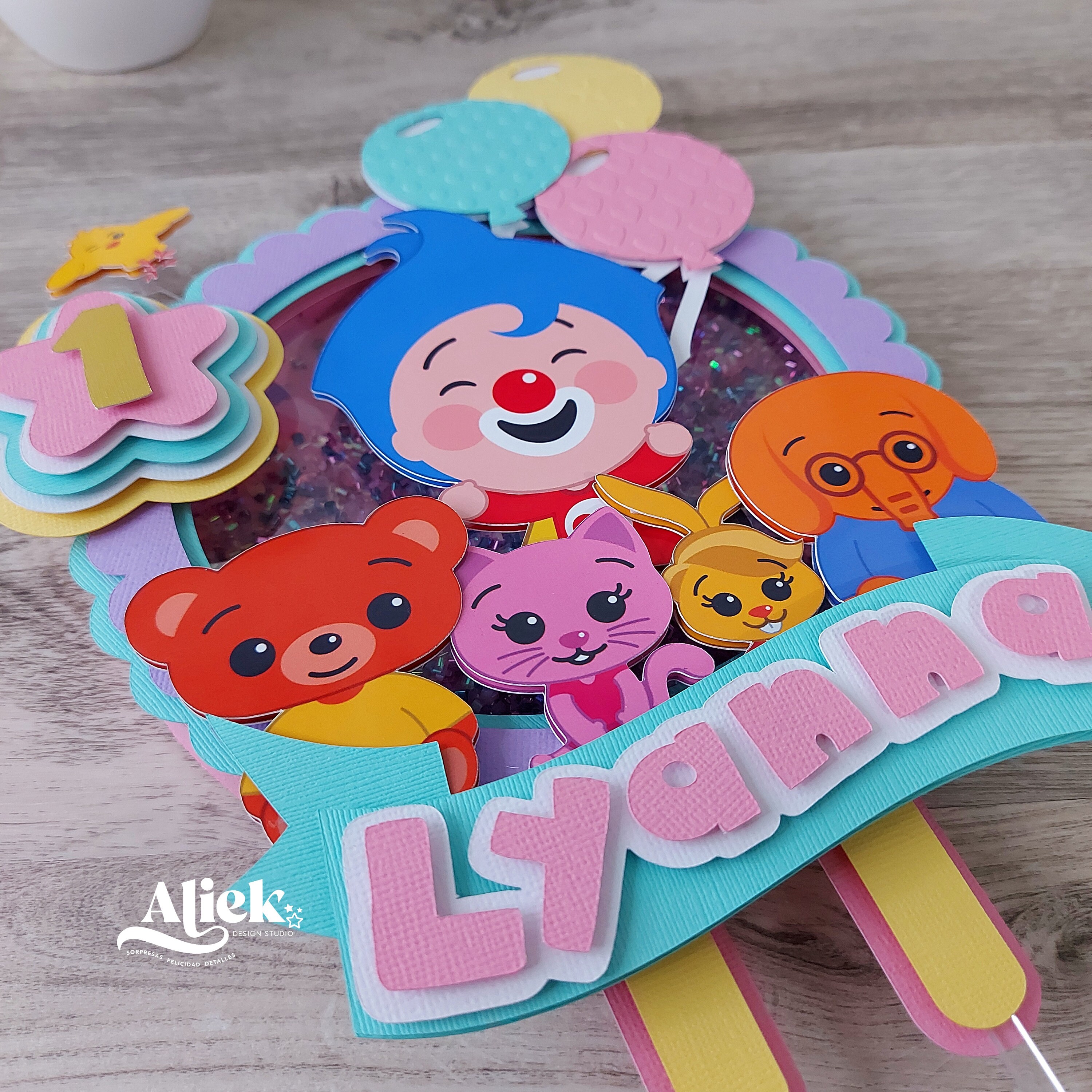 Plim Plim Cake Topper Shaker Plim Plim Cake Topper Plim Plim - Etsy