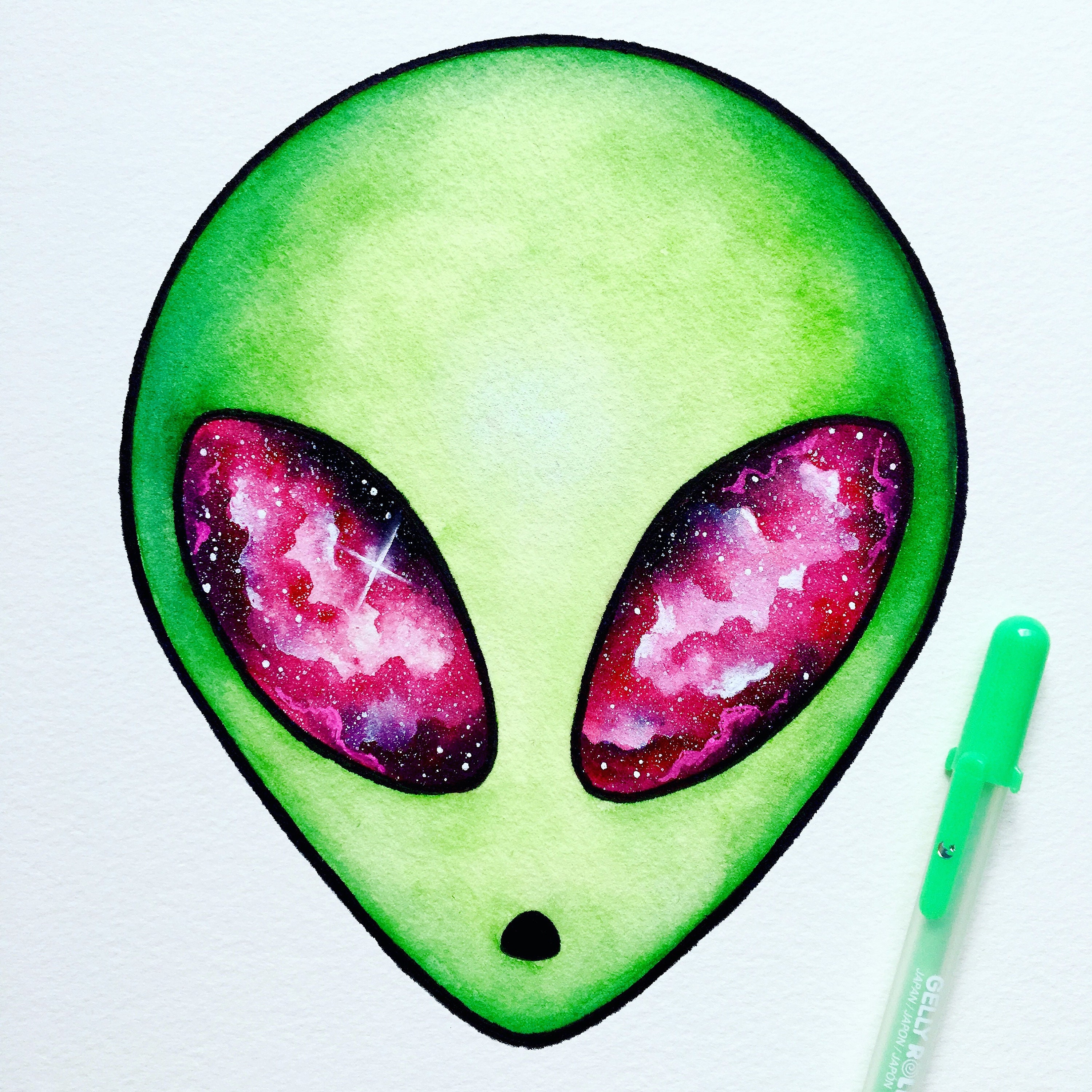 Alien Eyes PRINT | Etsy