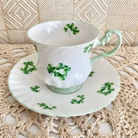 Vtg Demitasse Copeland SPODE "shamrock" Cup and Saucer, Made in England ...