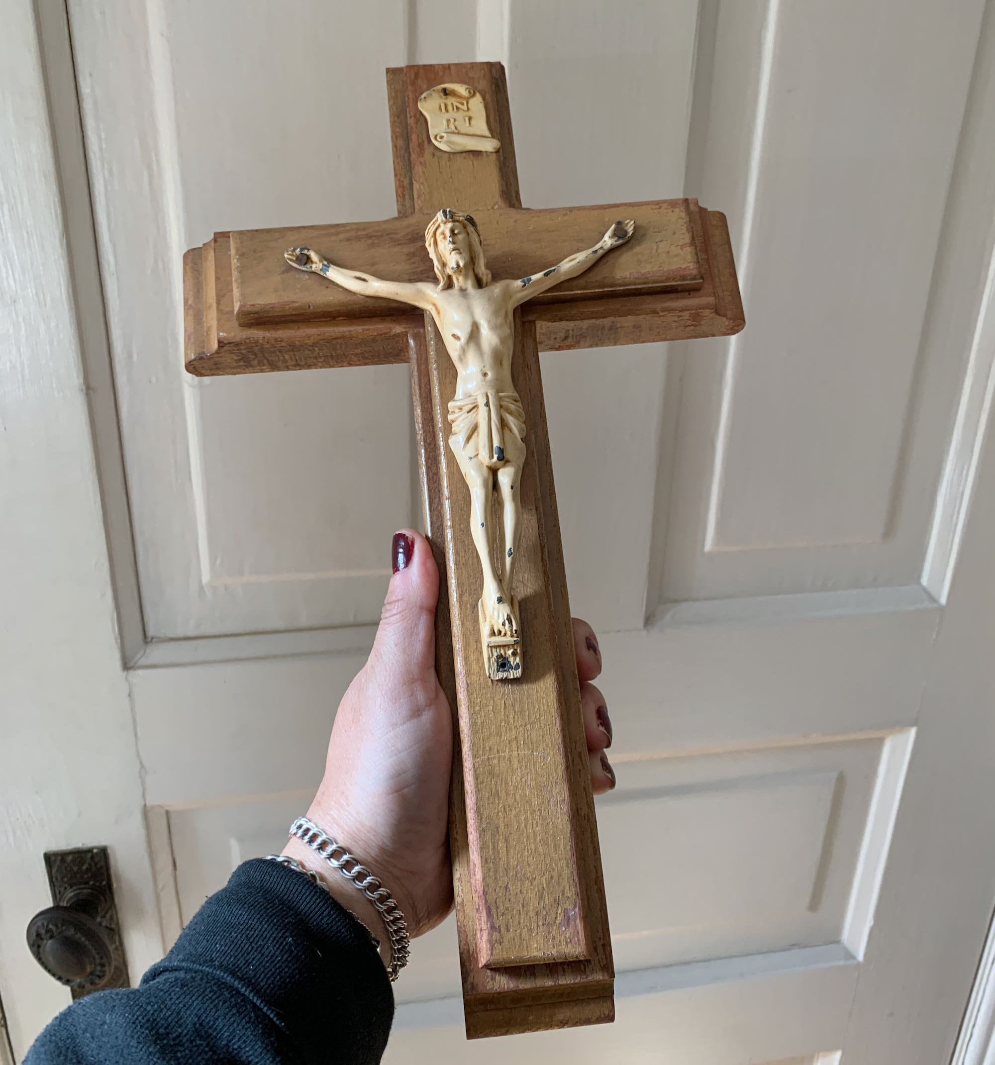 Vintage Last Rites Cross, Sick Call Cross, Priest's Kit, Vintage ...