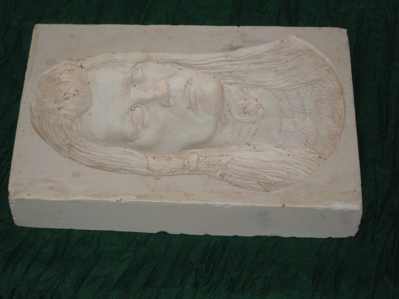 Native American Indian Head Face Clay Plaque Plaster Mold - Etsy