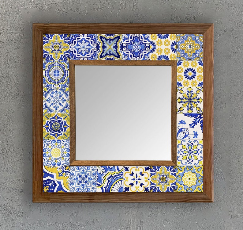 Ceramic Home Decor, Ceramic Home Decor, Handmade Wall Mirror, Portugal ...