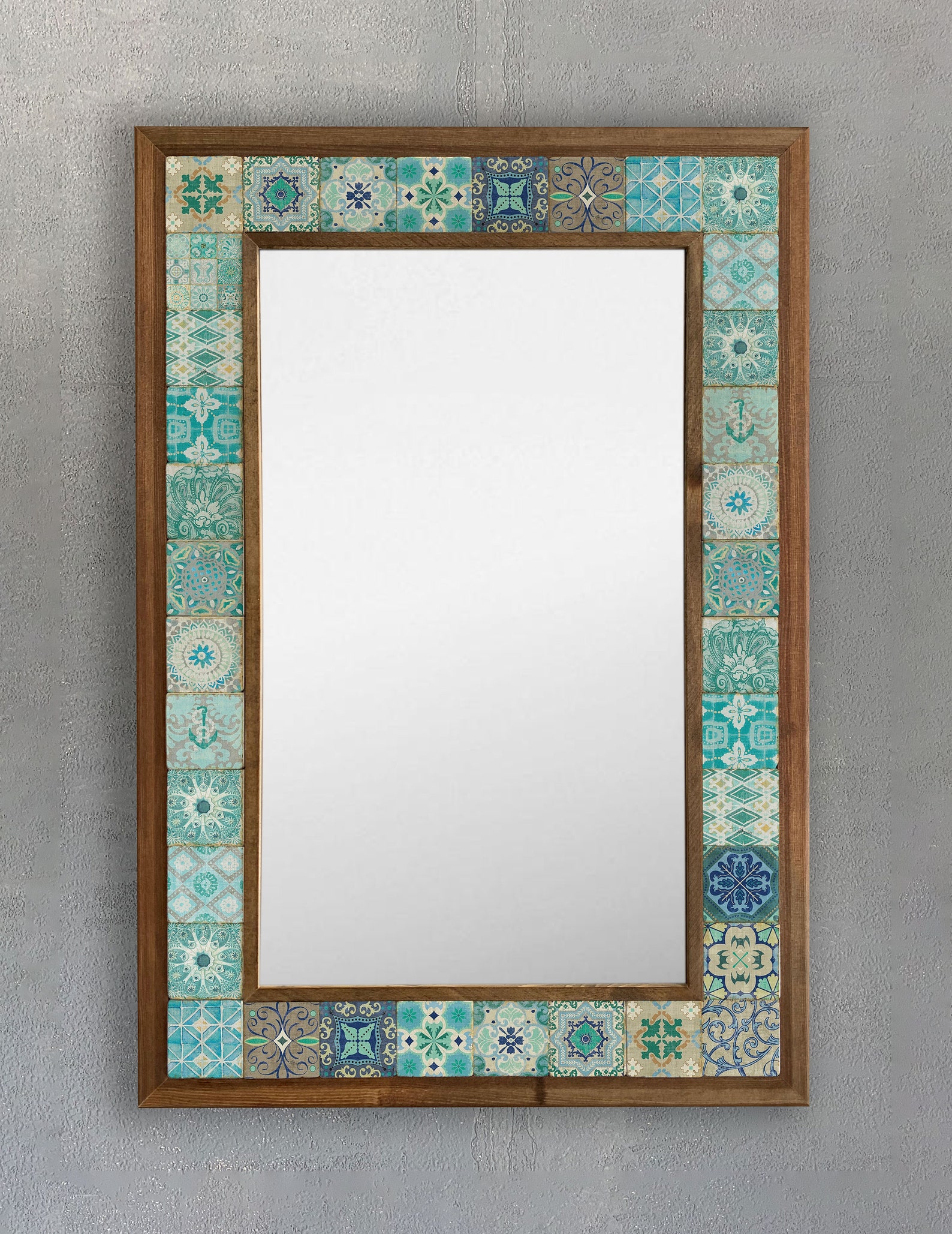 Handmade Ceramic Wall Mirror Design Tile Mirror Mosaic Tile | Etsy