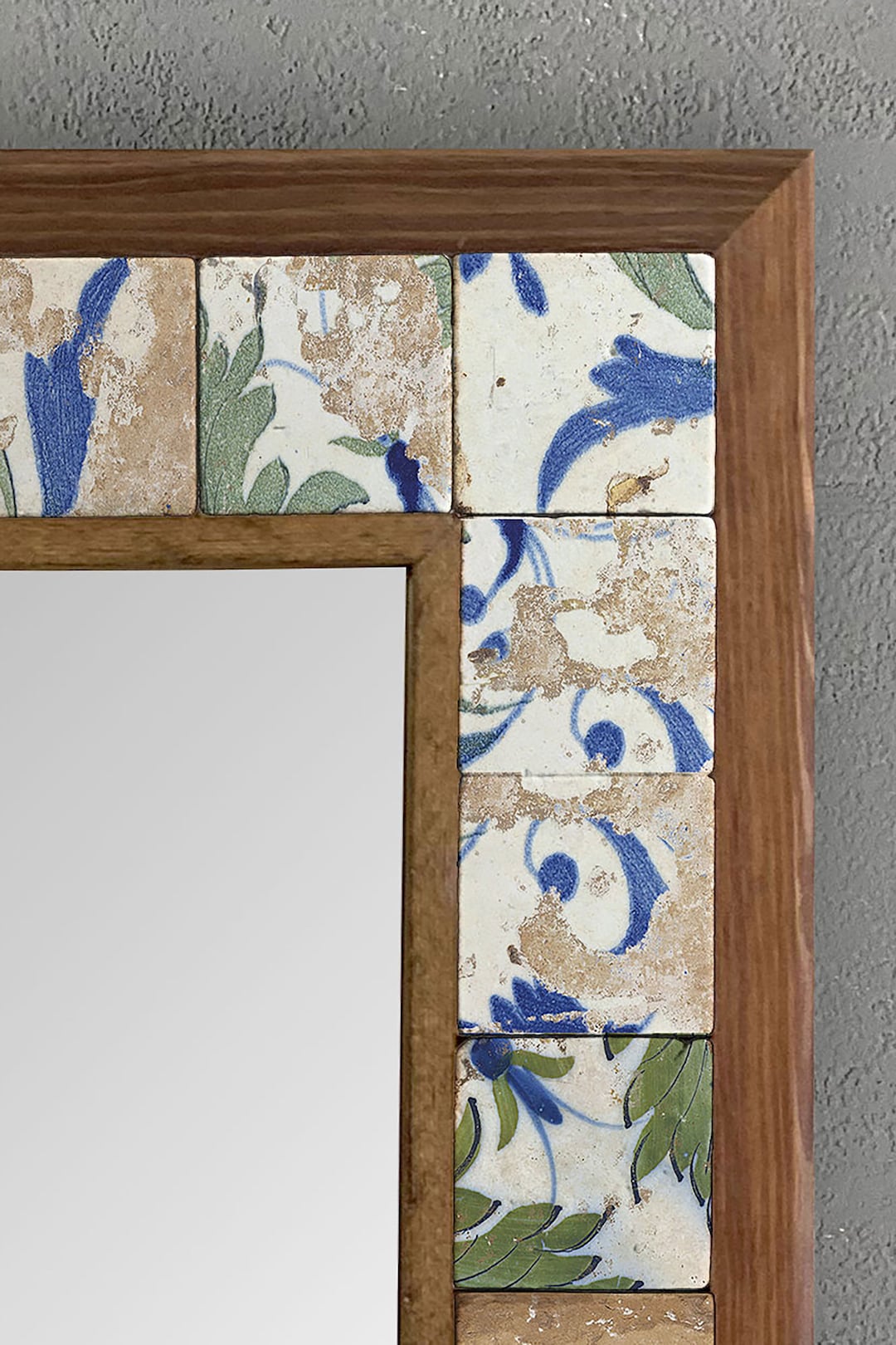 Mosaic Tile, Handmade Ceramic Wall Mirror, Natural Stone, Design Tile ...