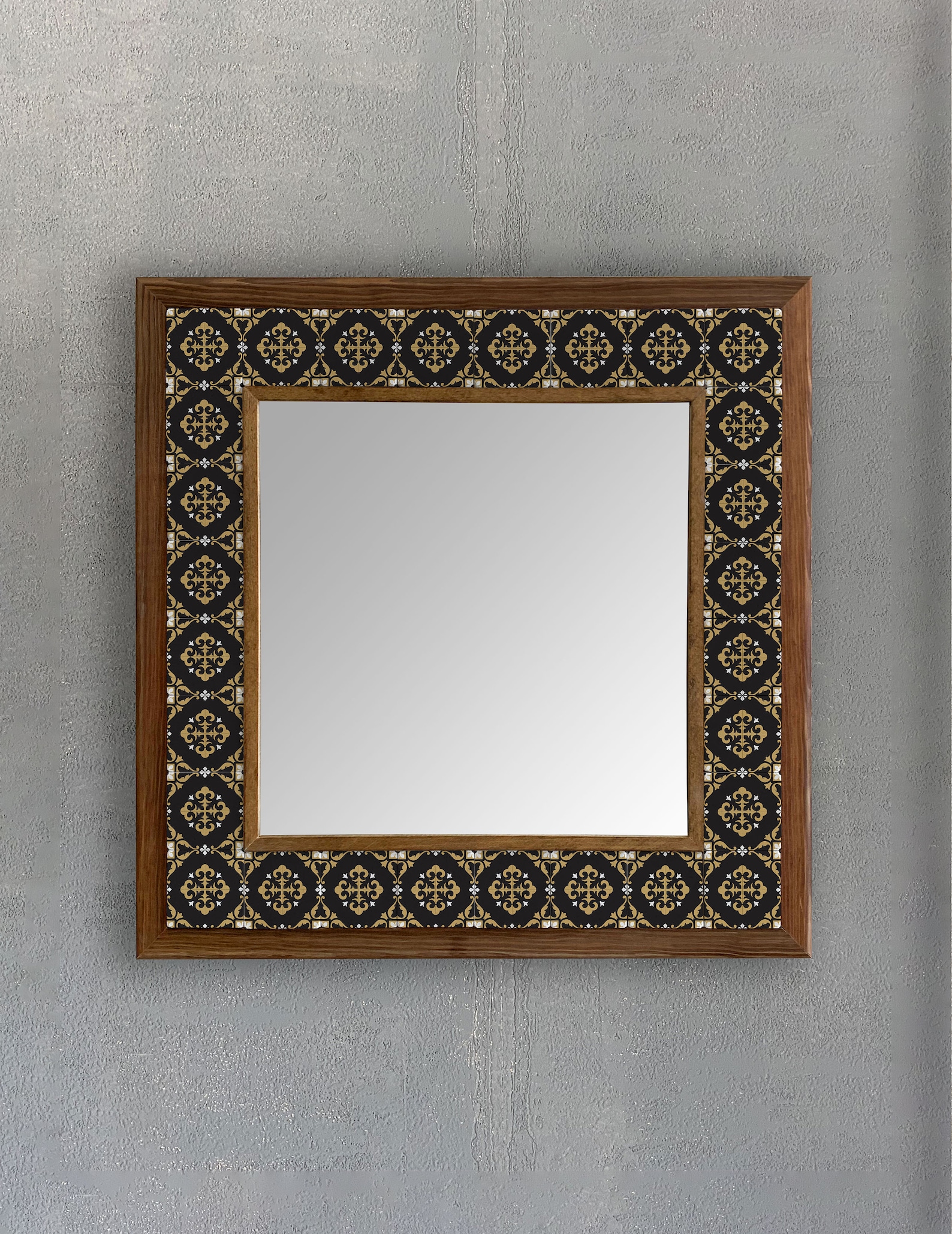 Ceramic Collage Wall Mirror Mosaic Tile Ceramic Tile Mirror - Etsy