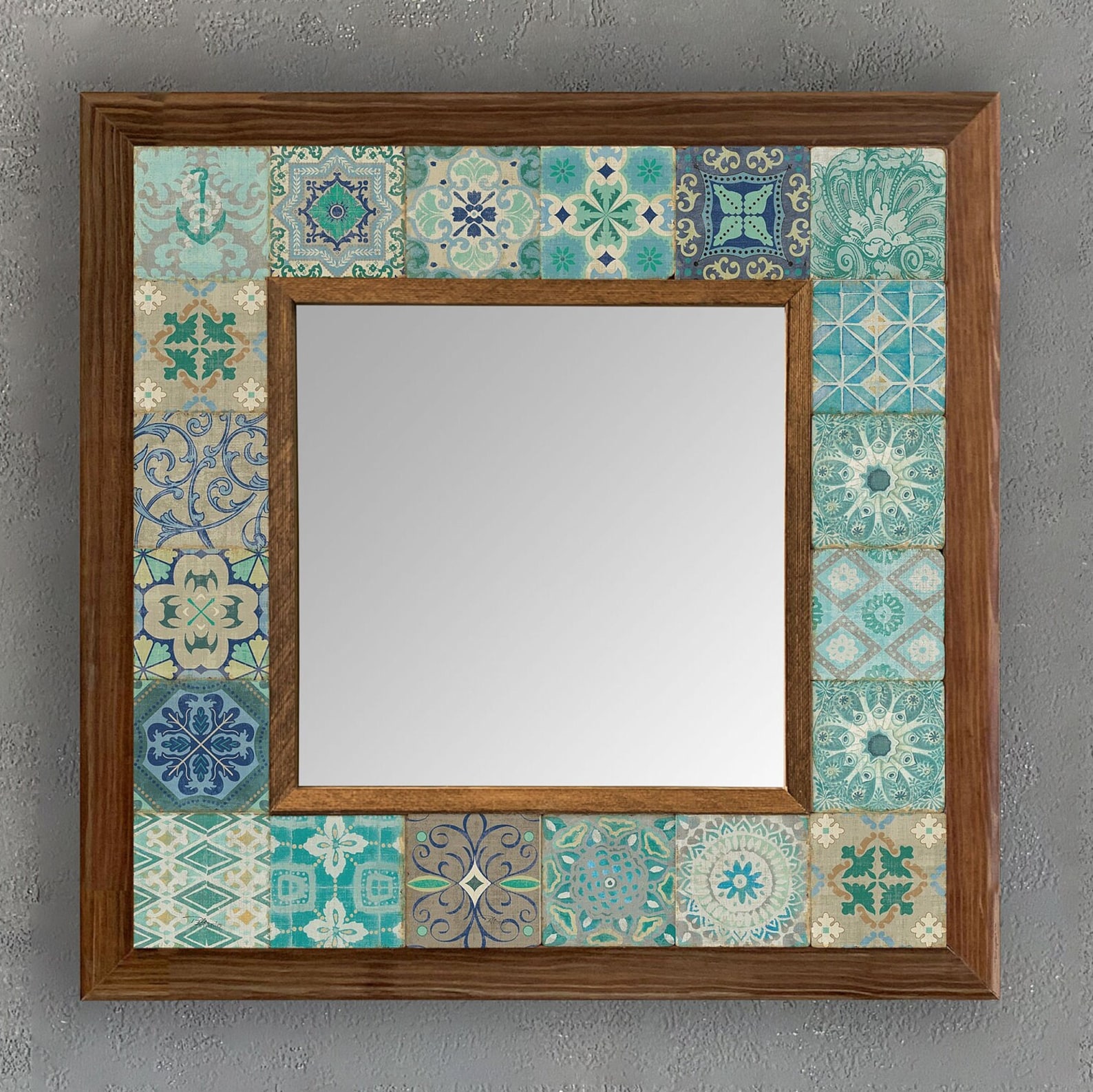 Handmade Ceramic Wall Mirror Design Tile Mirror Mosaic Tile - Etsy