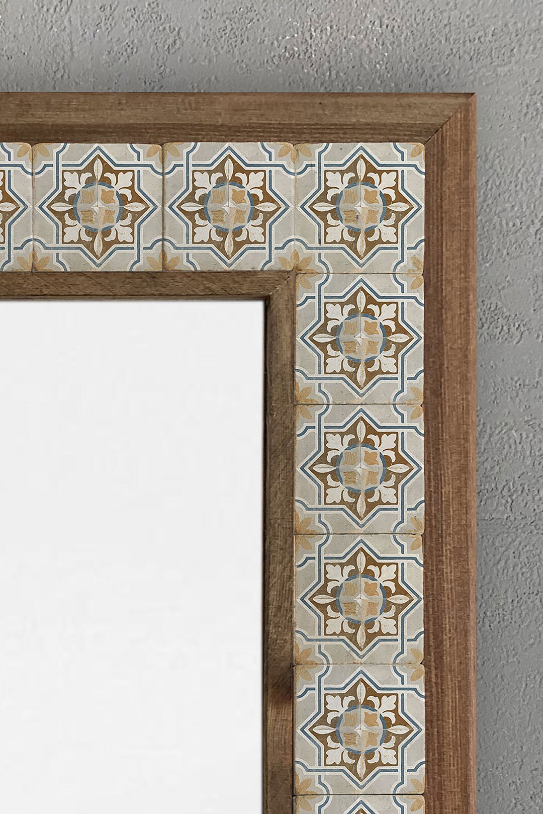 Ethnic Home Decor, Bohemian Mirror, Mosaic Wall Art, Marble Tile, Wall ...