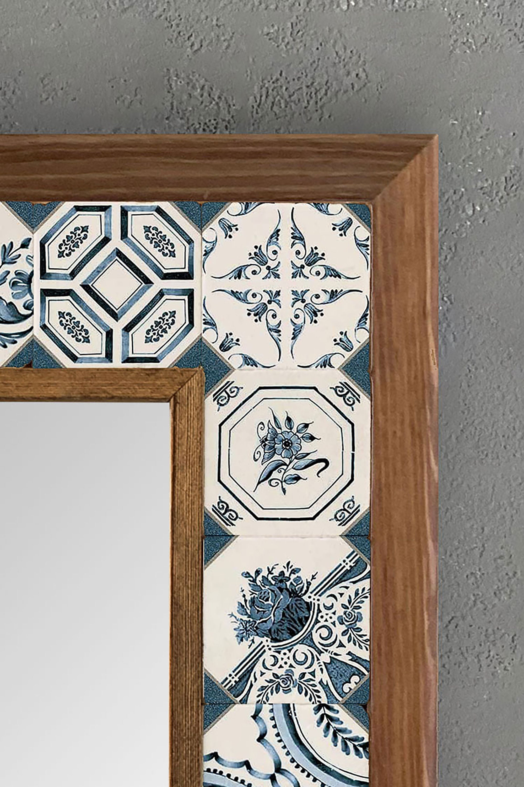 Mirror Wall Decor, Natural Stone, Design Tile Mirror, Decorative ...