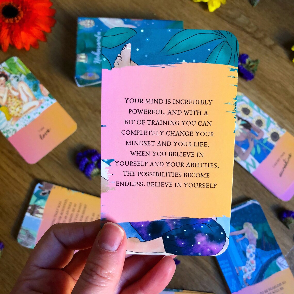Empowering Affirmation Cards Fine Art Illustrated by Noharanda | Etsy UK