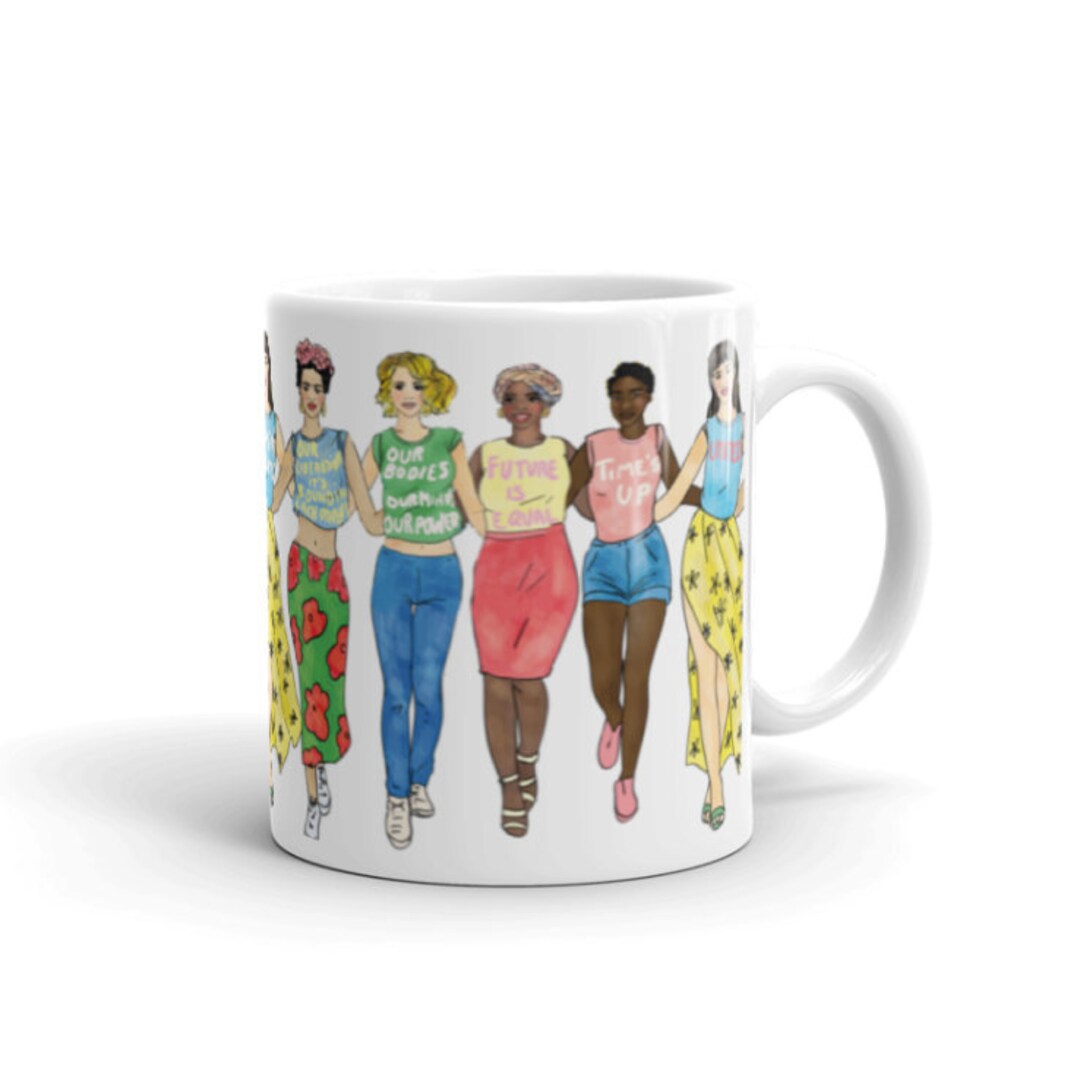 Women United Art Print Mug Artist Mug Feminist Coffee Coffee Time ...