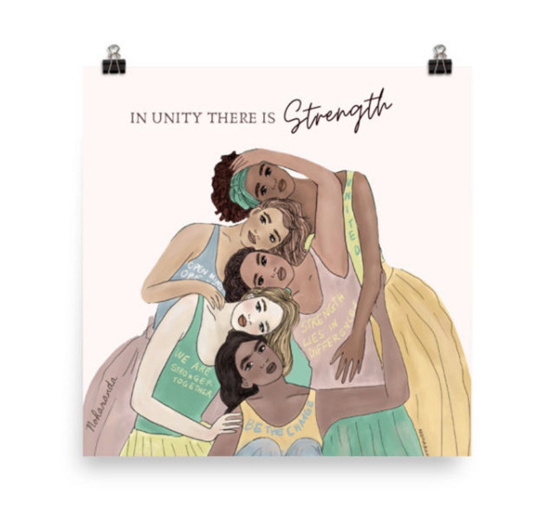 Unity is Strength Equality Art Feminist Post Women March - Etsy