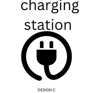 Charging Station SIGN RGB COLOR Deluxe Acrylic Engraving Multi Touch ...