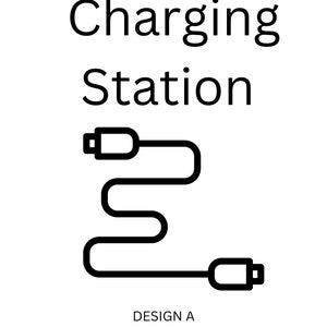 Charging Station SIGN RGB COLOR Deluxe Acrylic Engraving Multi Touch ...