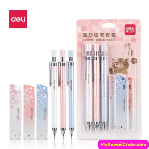6 Pcs/set Fresh Cherry Blossom Sakura Mechanical Pencil Set - Etsy