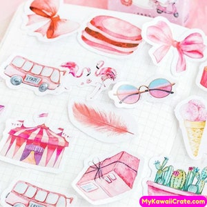 Kawaii Pink Girly Dreams Decorative Stickers 45 Pc Cute | Etsy