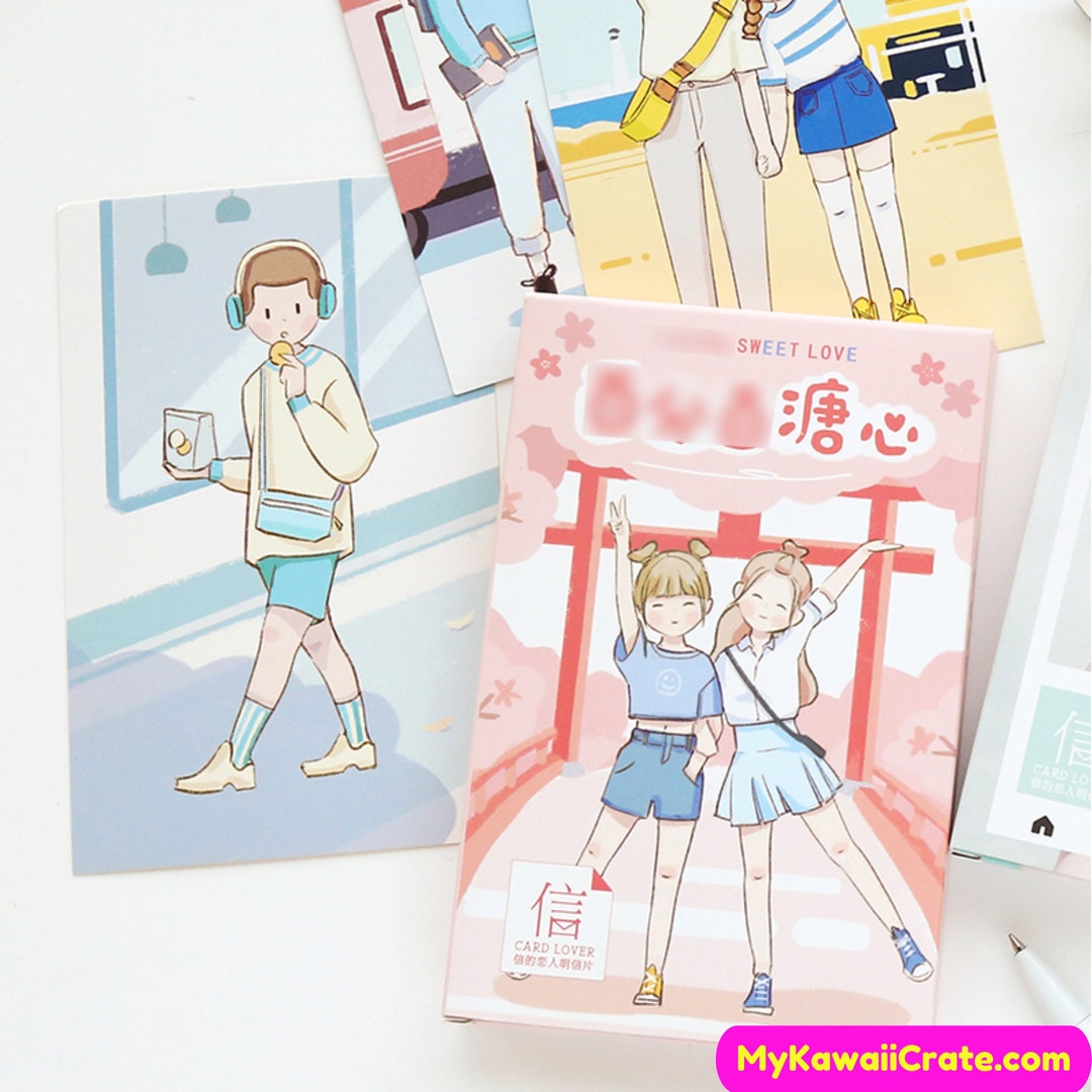Sweet Love Friends Forever Postcards 30 Pc Set Kawaii Postcards, Cute ...
