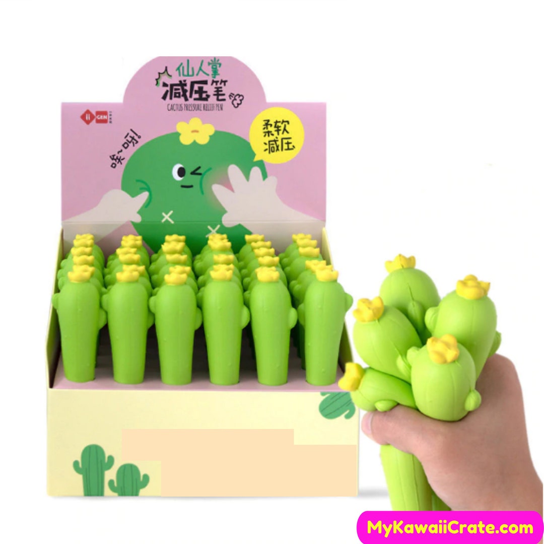 Kawaii Squishy Cactus Gel Pen Cactus Pen Cute Pens Novelty - Etsy