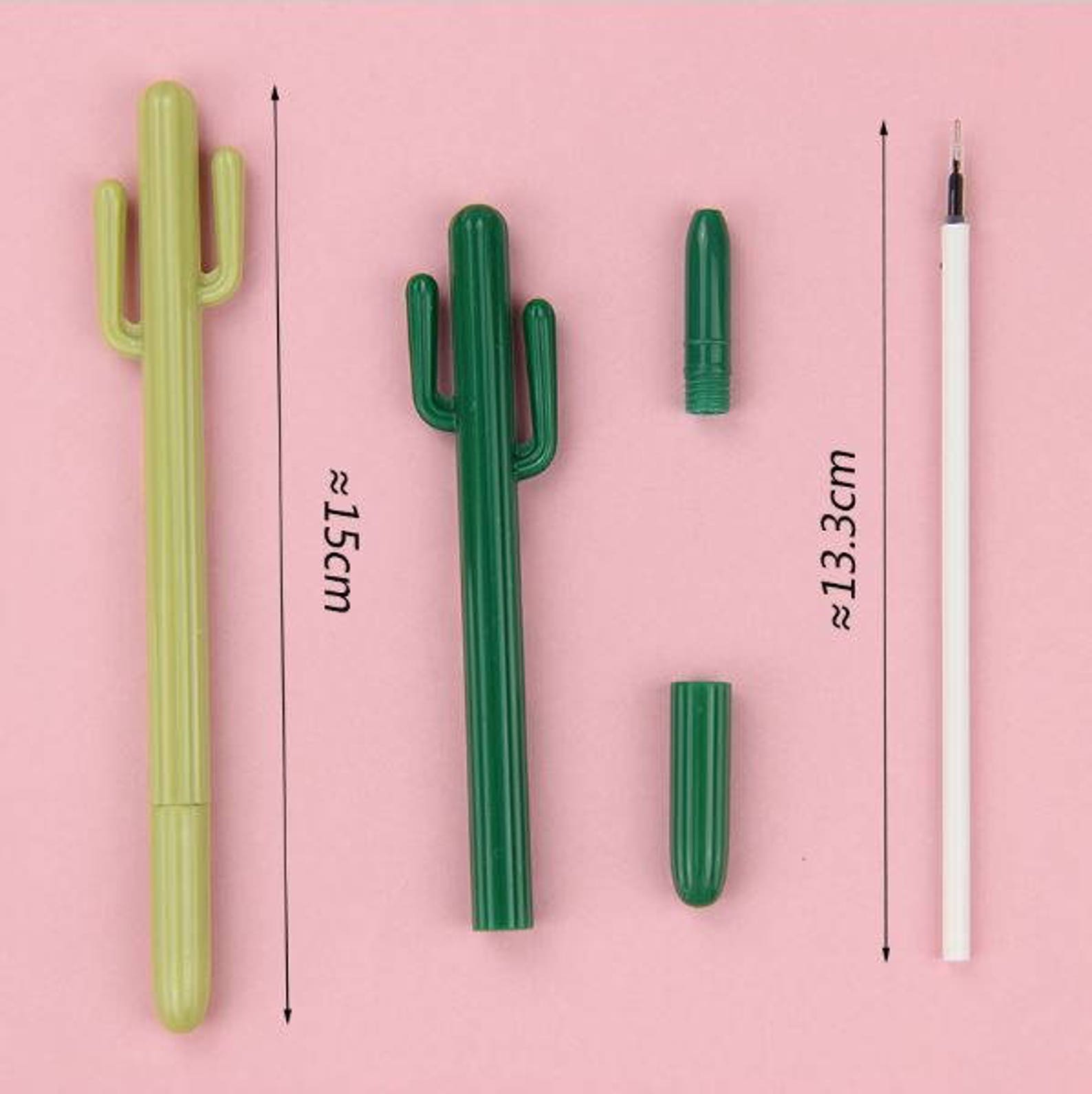 3 Pc Cute Cactus Gel Pens Cacti Pen Novelty Pens Kawaii | Etsy