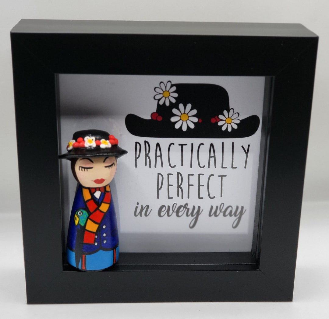 Nanny Mary P Peg Doll Picture Box Frame - Etsy
