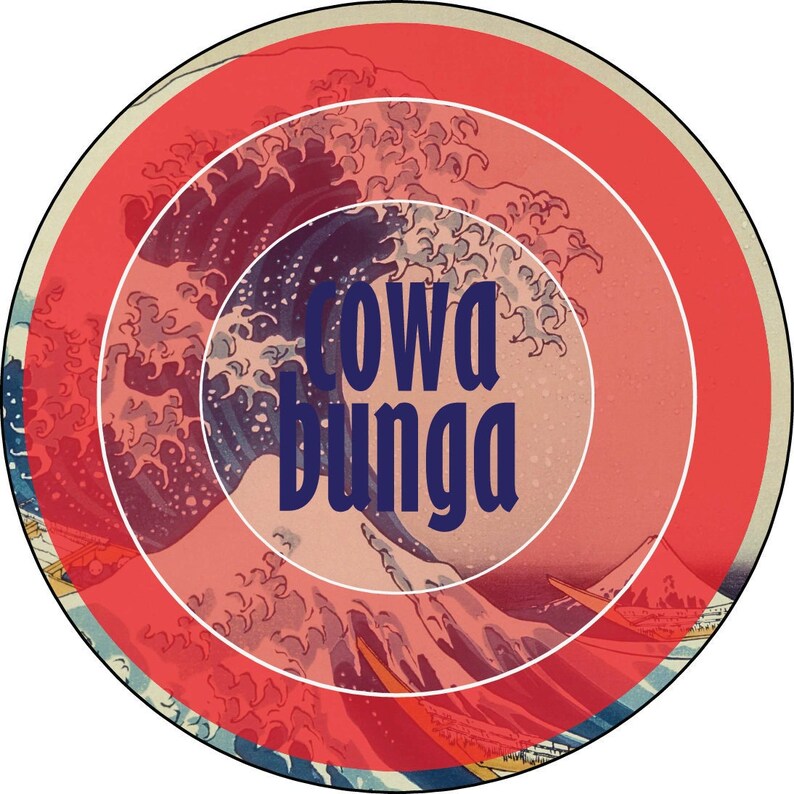 Cowabunga. Sticker - Etsy