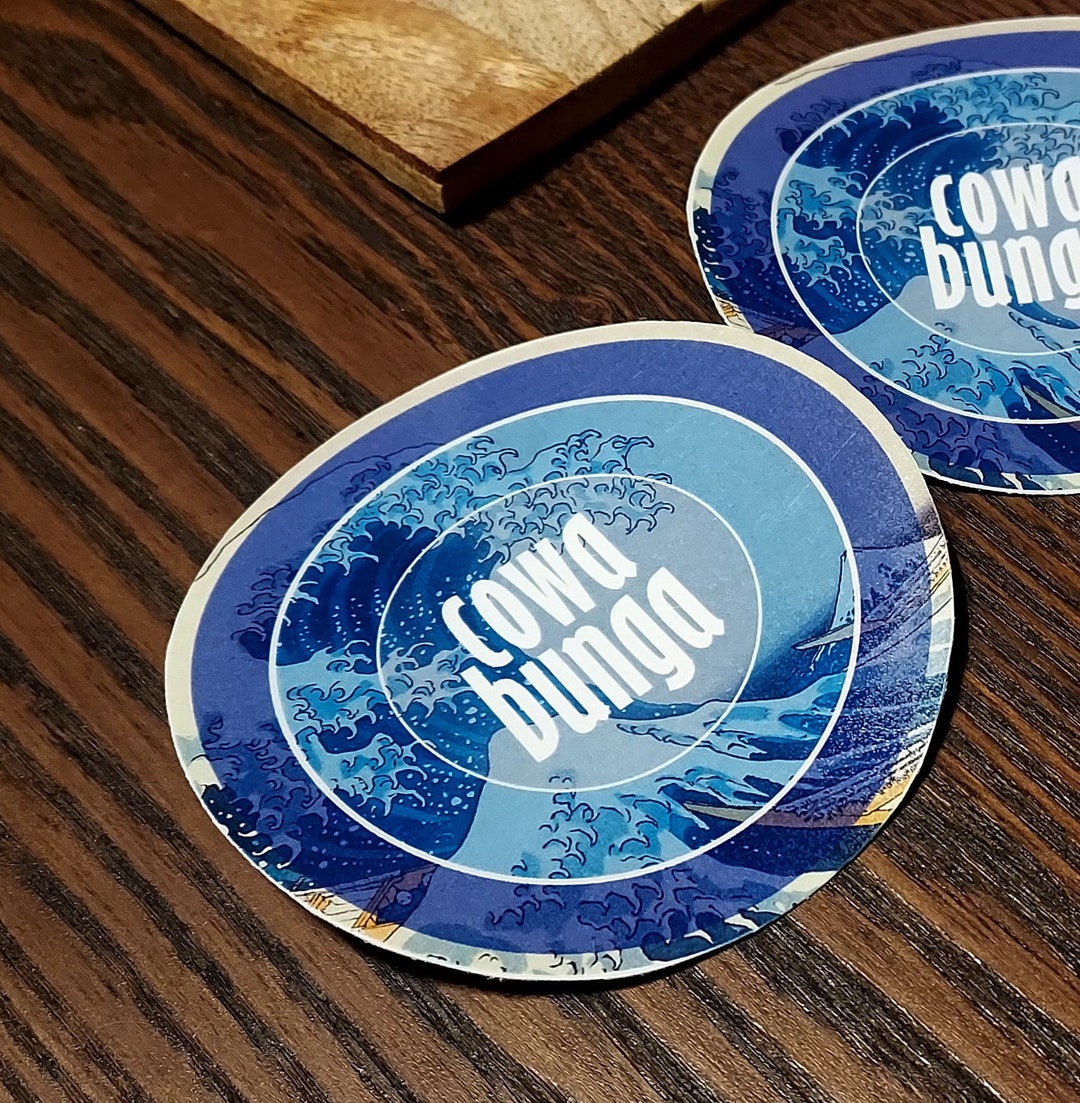 Cowabunga. Sticker - Etsy