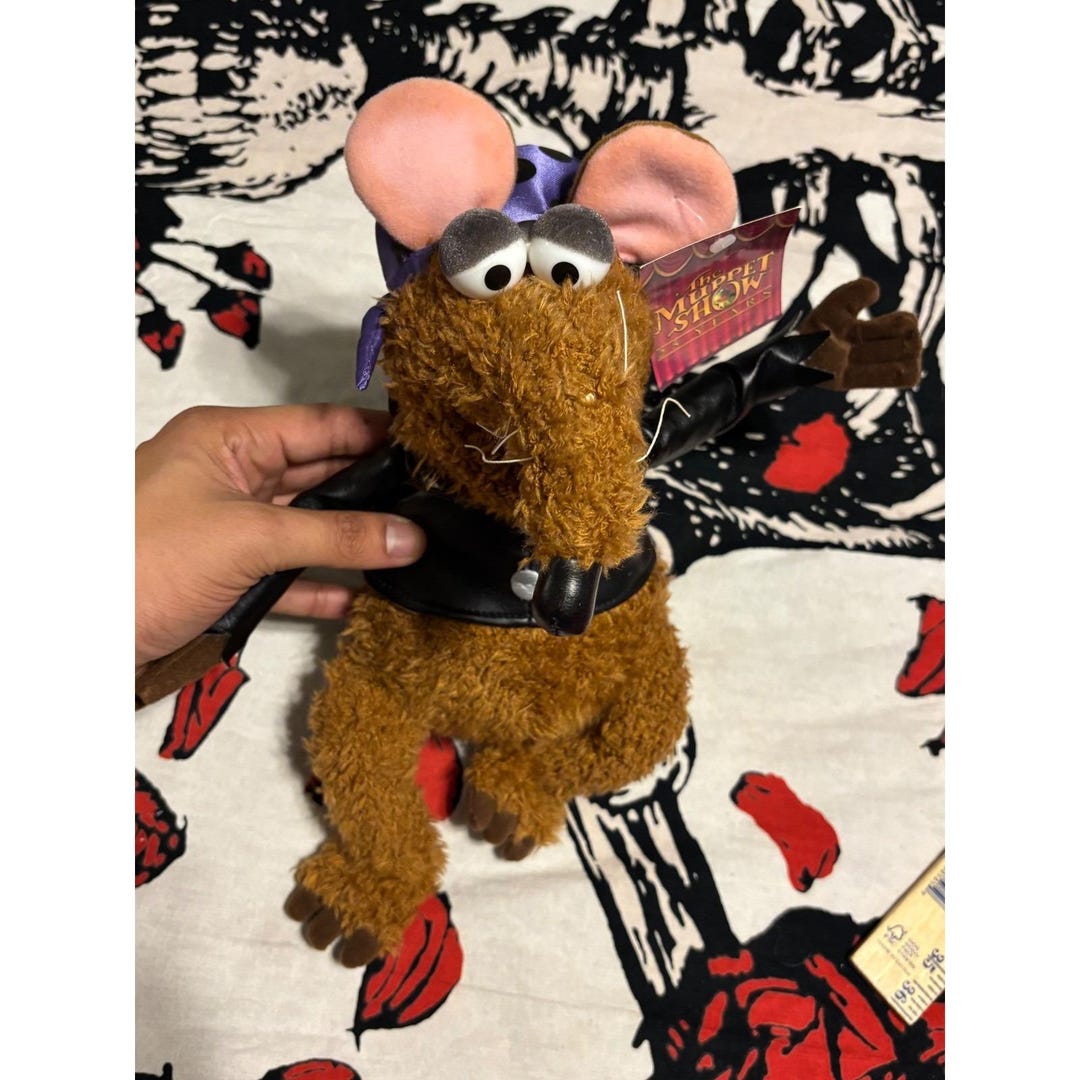 The Muppet Show 25 Years Rizzo the Rat Plush Nanco Jim Henson New Tags ...