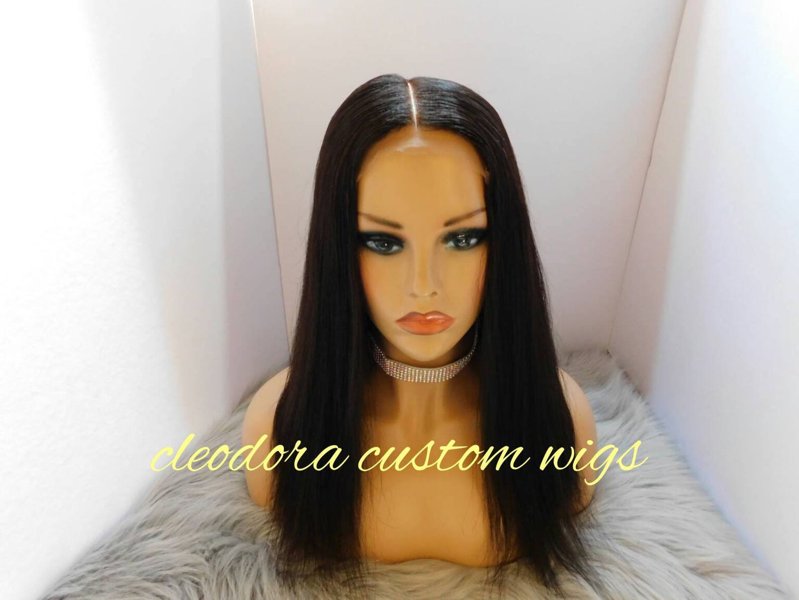 Wig Danielle/made TO Order/handmade Center Part Custom | Etsy