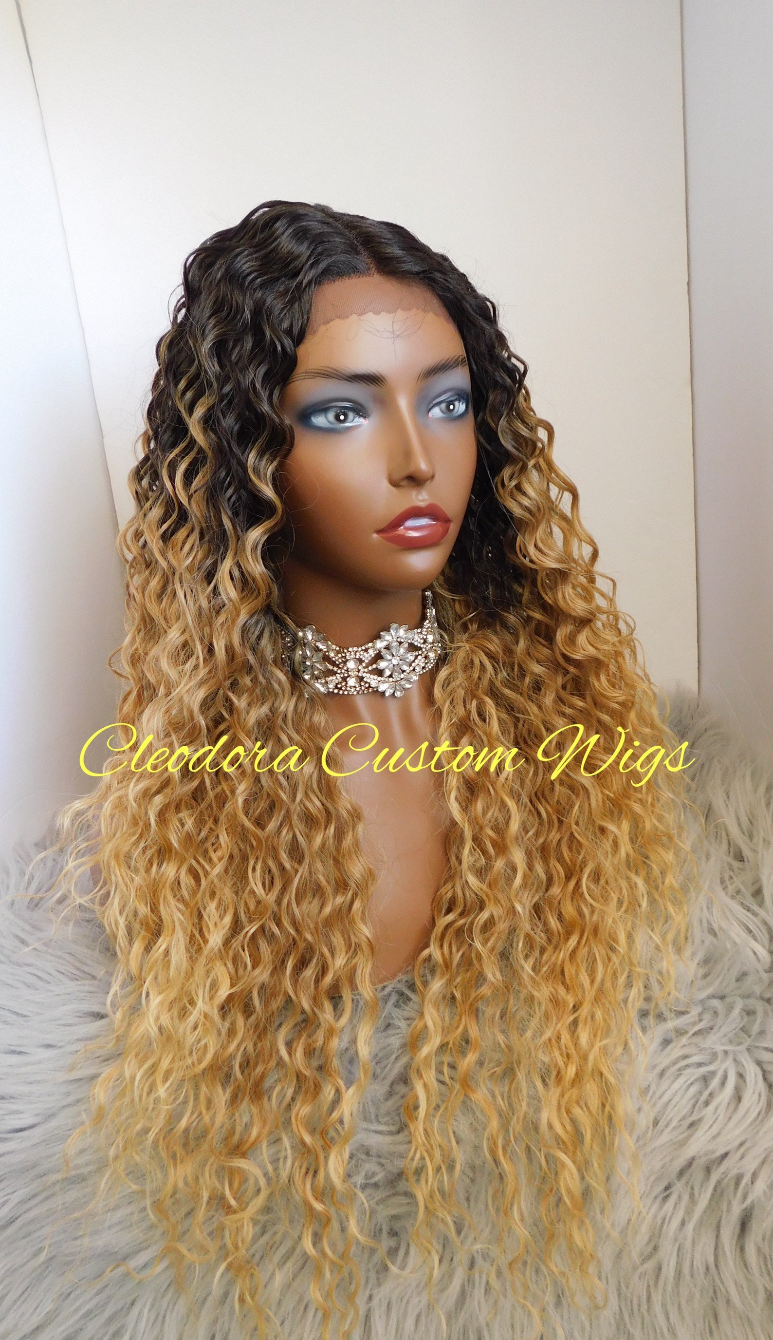 Wig Suzy/machine Sewn Luxury Synthetic Side-part Wig/black and | Etsy