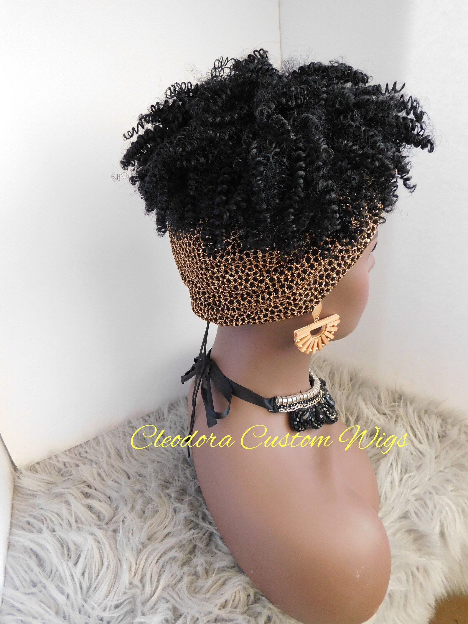 Afro Kinky Curly Synthetic Drawstring Head-band - Etsy UK