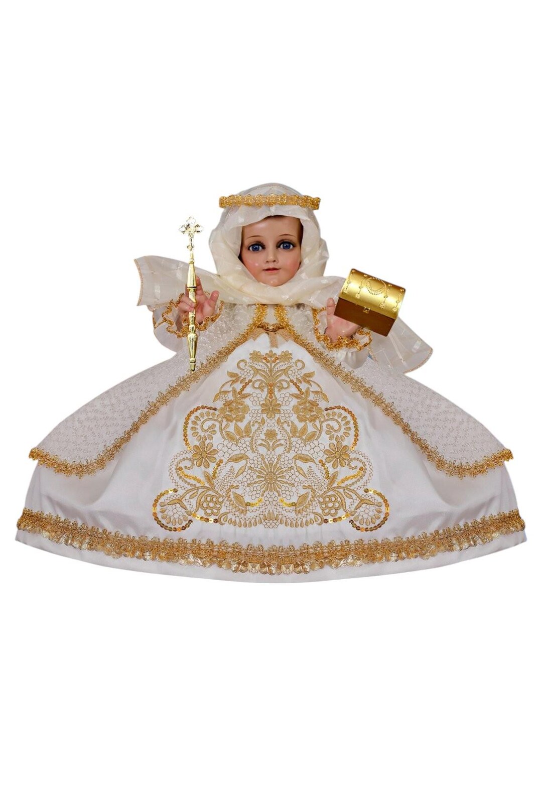 Niño Del Cofre RS 2025 Ropa De Niño Dios Baby Jesus Dress Traje De Niño ...