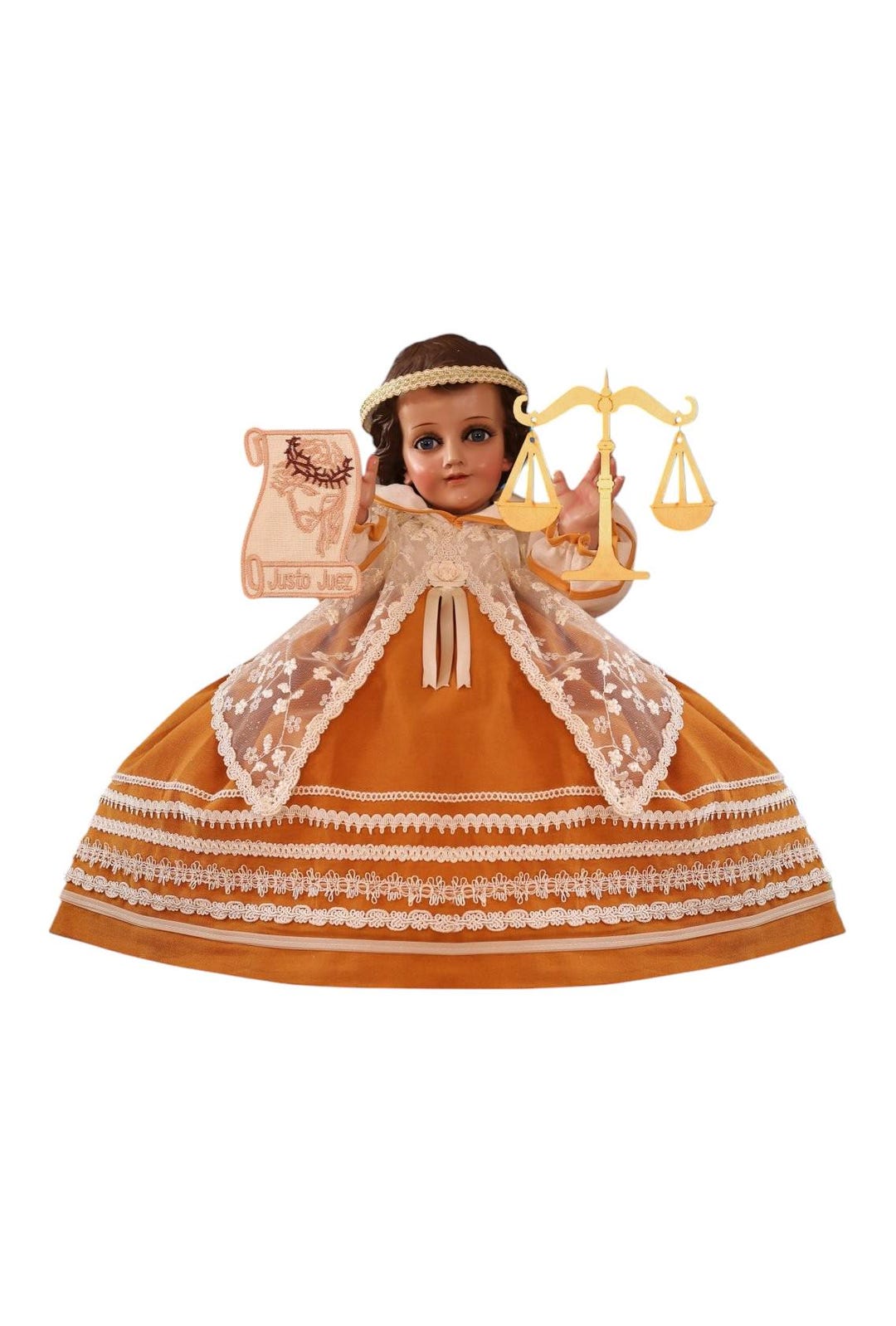 Niño Jesus Mi Justo Juez RS 2025 Ropa De Niño Dios Baby Jesus Dress ...