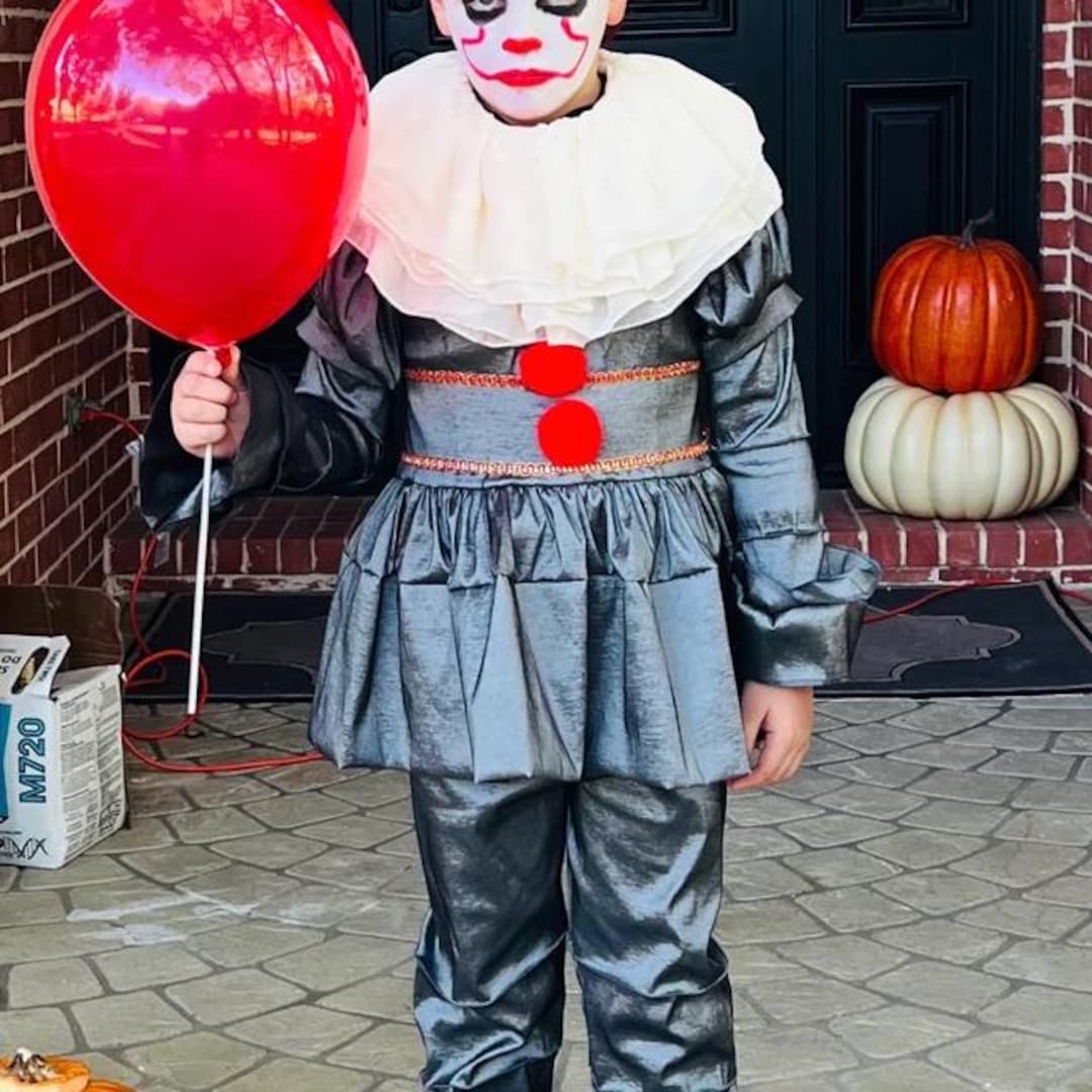 Inspired Pennywise Costume Halloween 2024 Kids Child Boys Halloween ...