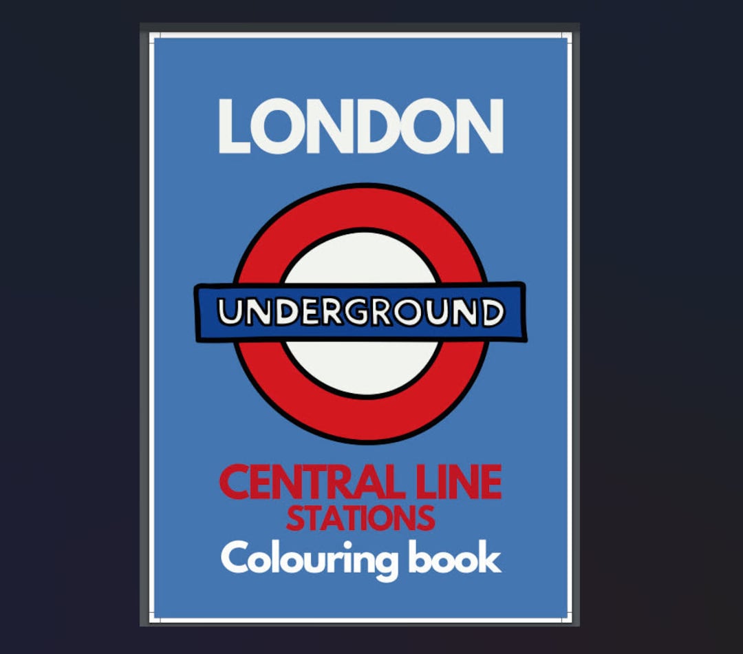 London Underground - Central Line Stations Colouring Book - PDF for ...