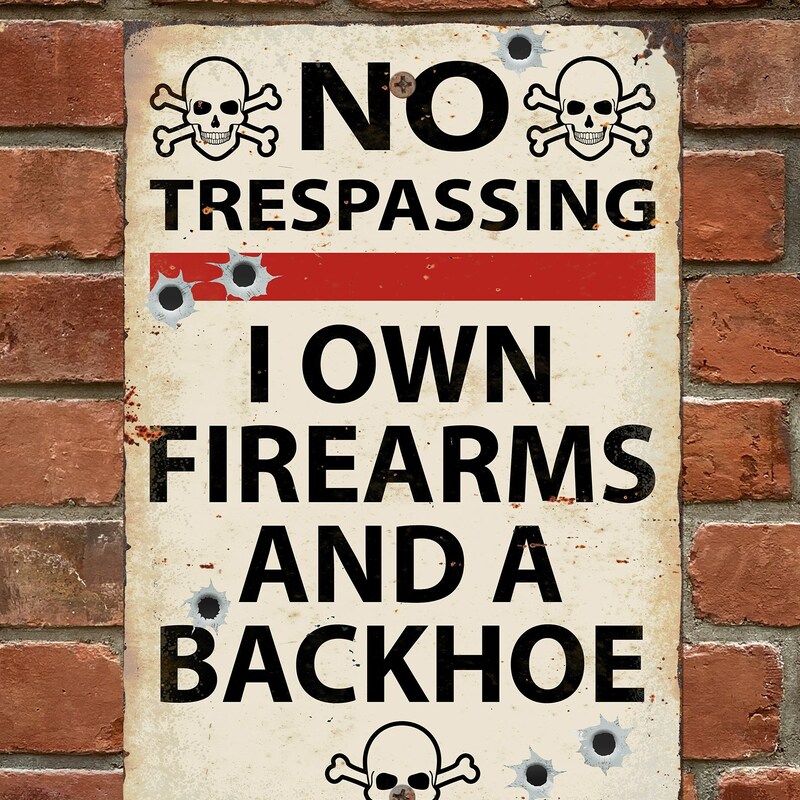 No Trespassing Sign - Etsy