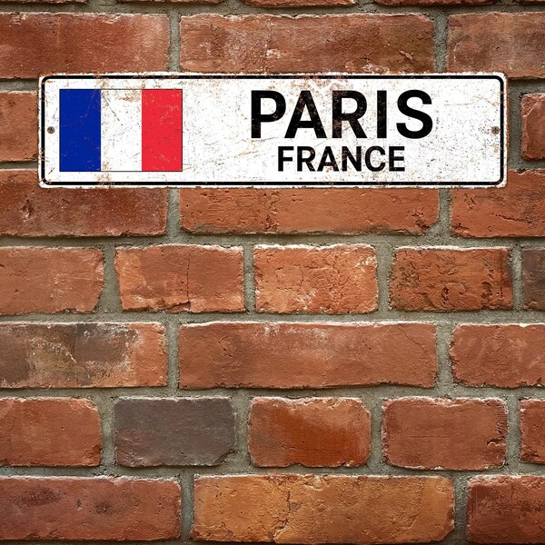 Paris Street Sign - Etsy