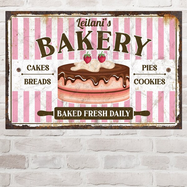 Personalized Vintage Bakery Sign - Etsy