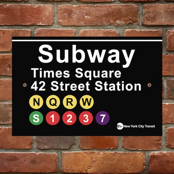 New York Subway Sign - Etsy
