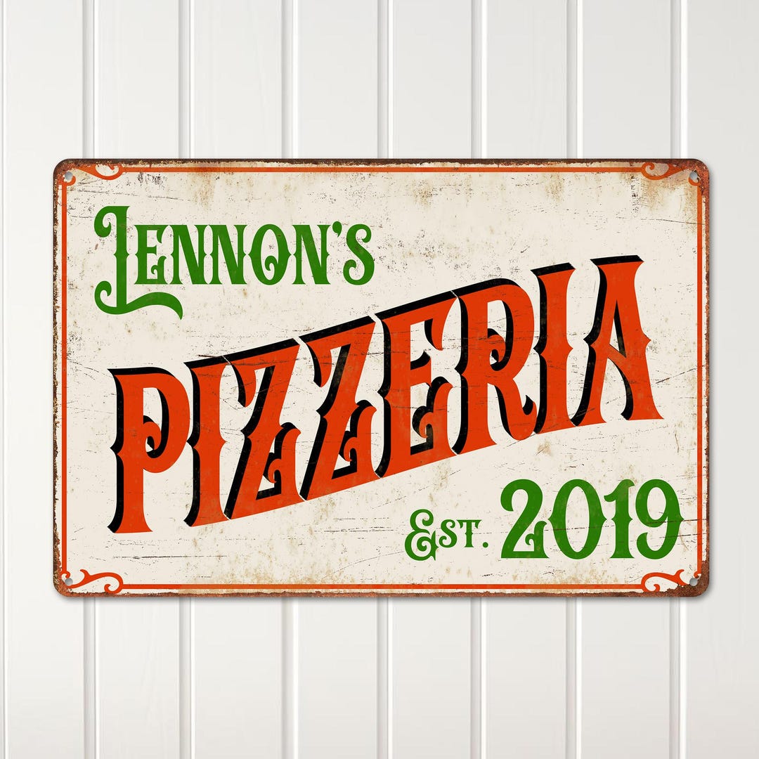 Pizza Shop Sign: Custom Vintage Rustic Wall Art (metal) - Etsy